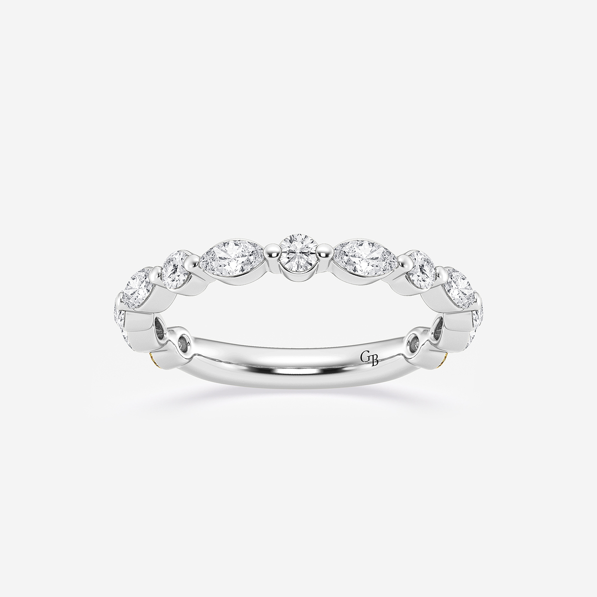 Maxine 5/8 ctw Round and Marquise Lab Grown Diamond Floating Wedding ...