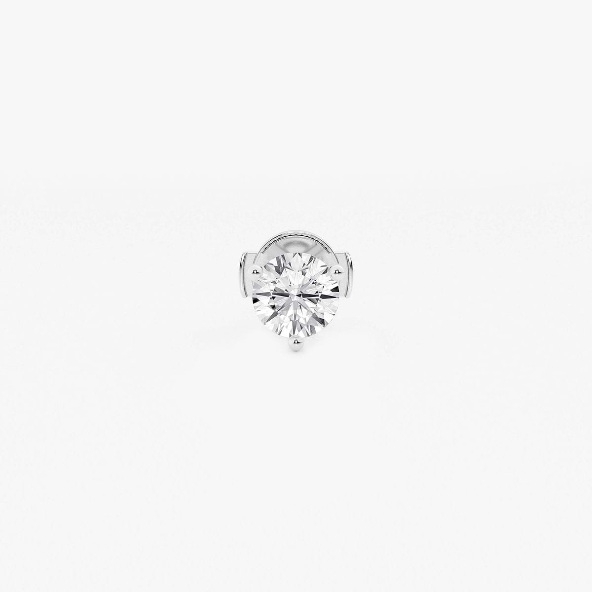 Single stud diamond ring store