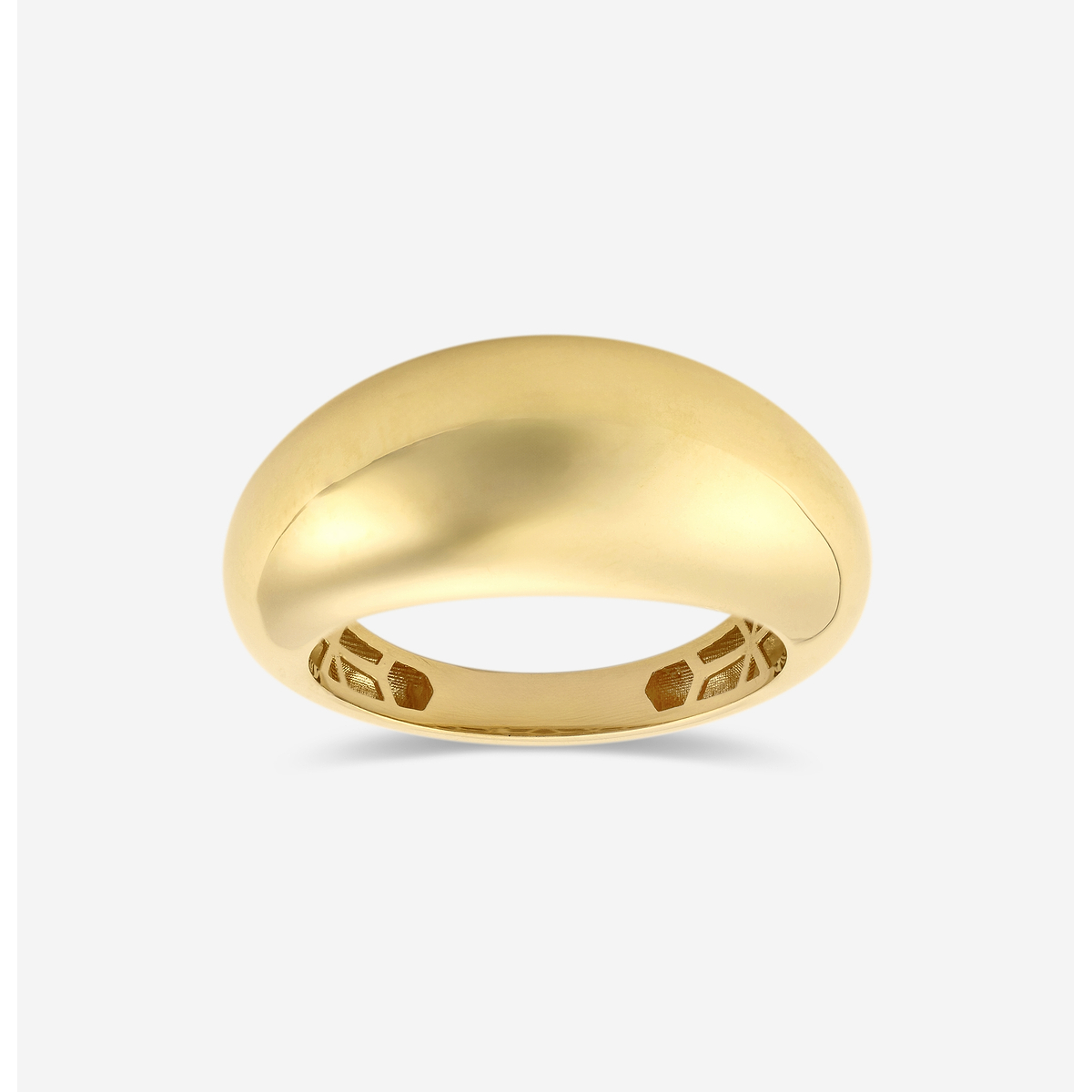 Plain Gold Dome Ring - Grownbrilliance