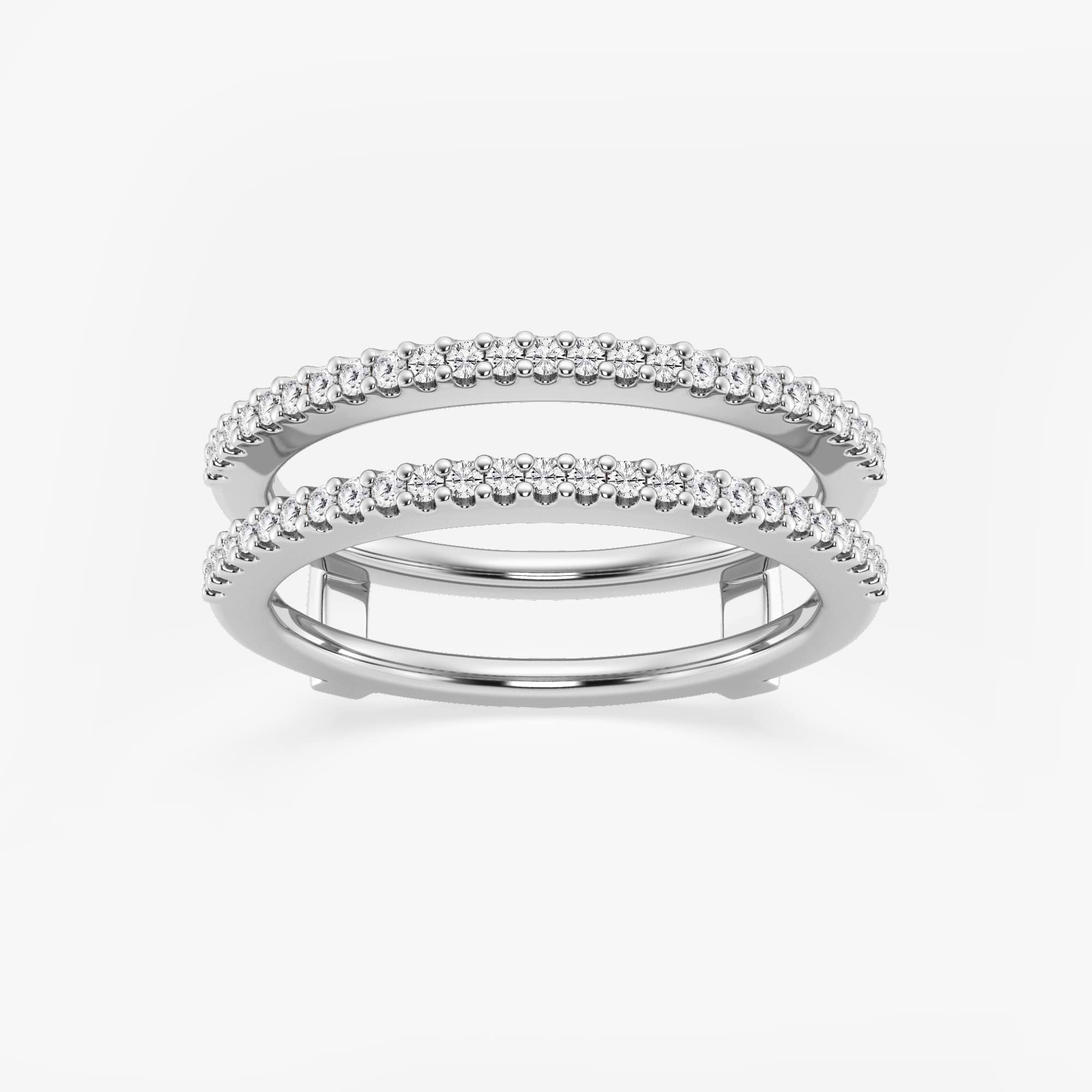 1/4 ctw Round Lab Grown Diamond Double Row Ring Enhancer - Grownbrilliance