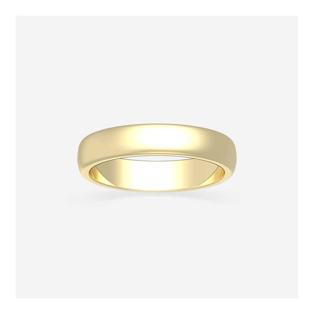 4mm Dome Wedding Band - Grownbrilliance